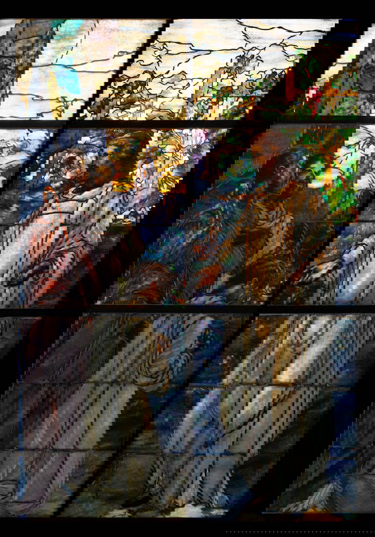 The Lottie G. Merrell Memorial Window By Tiffany Studios Auction