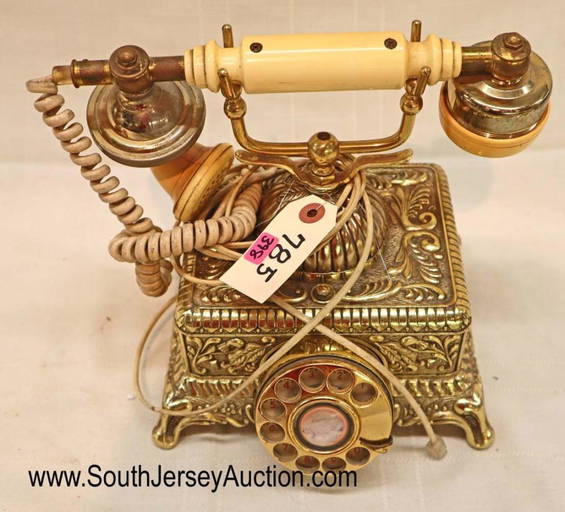 Vintage Brass French Style Phone