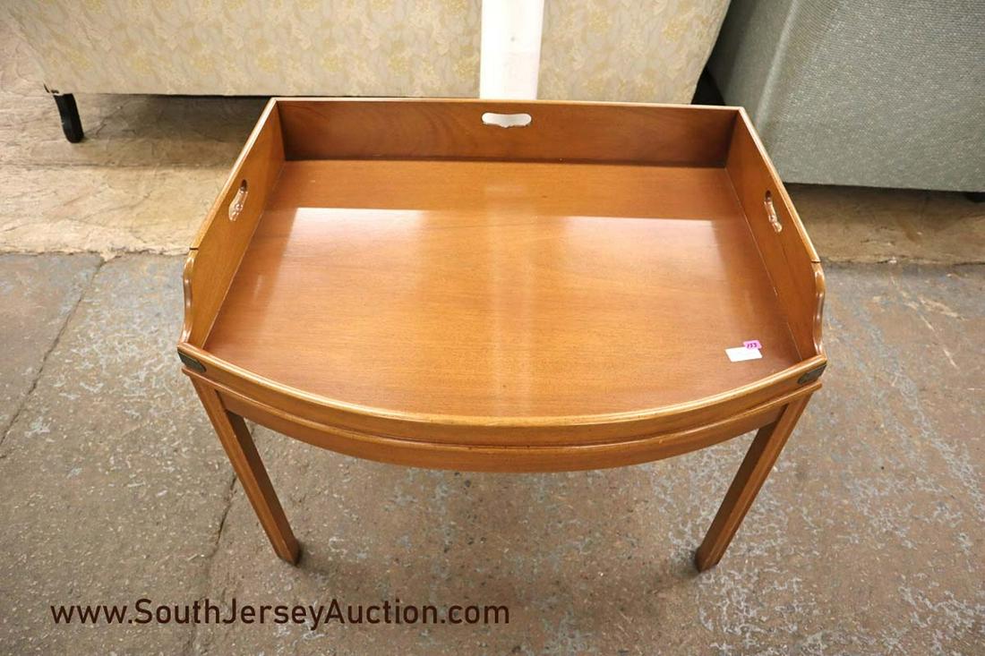 Kittinger Solid Mahogany Butler Tea Table Williamsburg