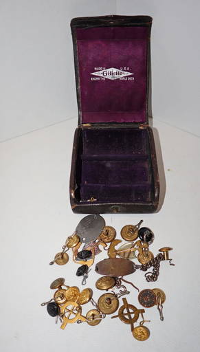 Flip Open Box With Military Pins