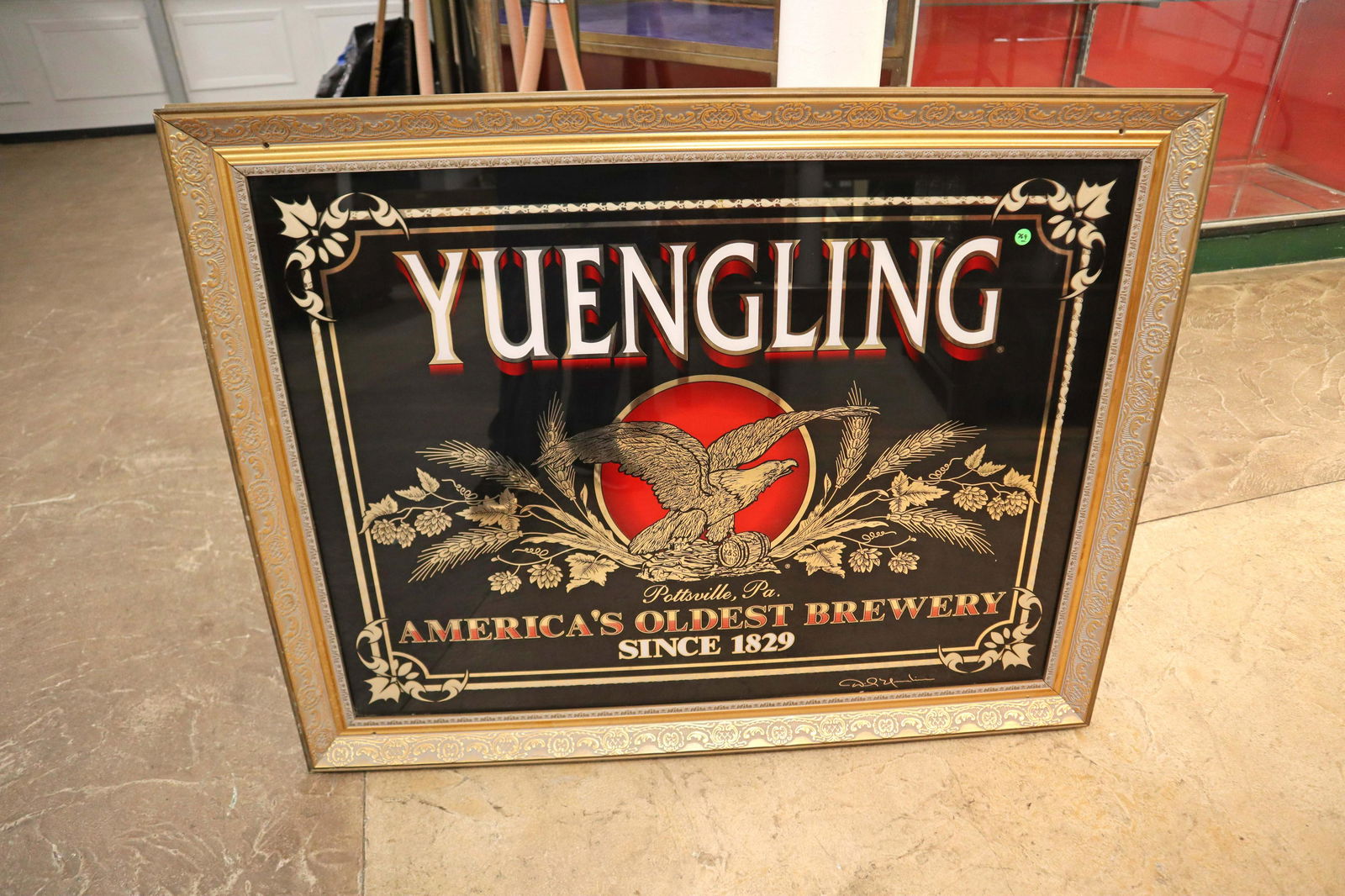 Vintage Yuengling advertisement sign in frame - Feb 06, 2022 | South ...