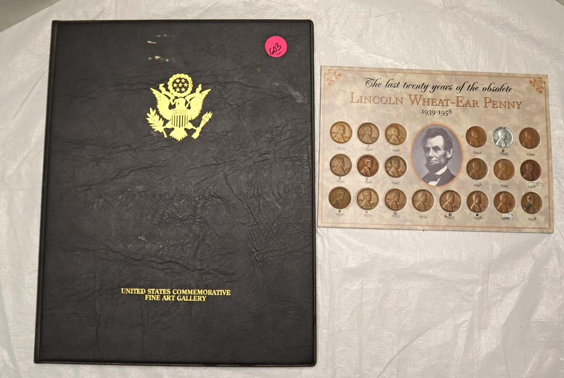 2pc Lincoln Wheat Penny Collector Books