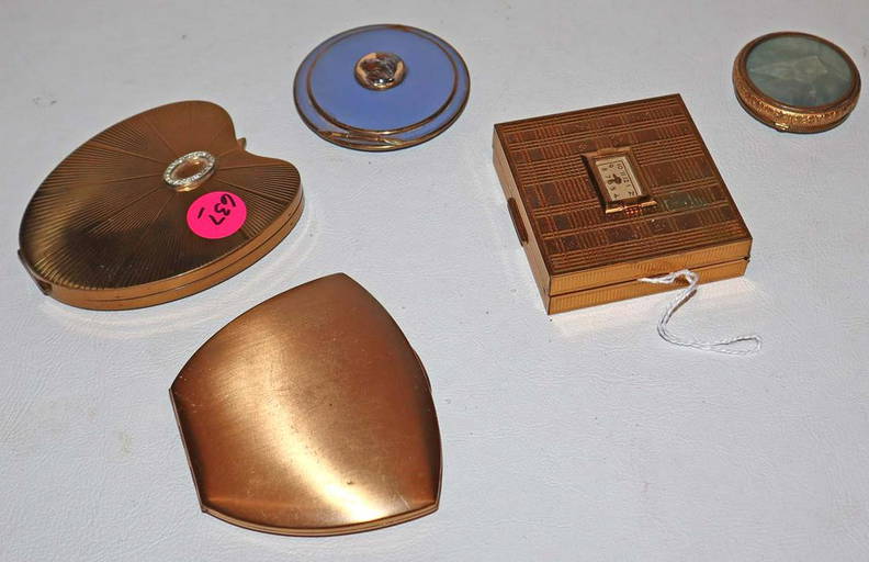 5pc lot of vintage ladies compacts - May 22, 2022 | South Jersey ...