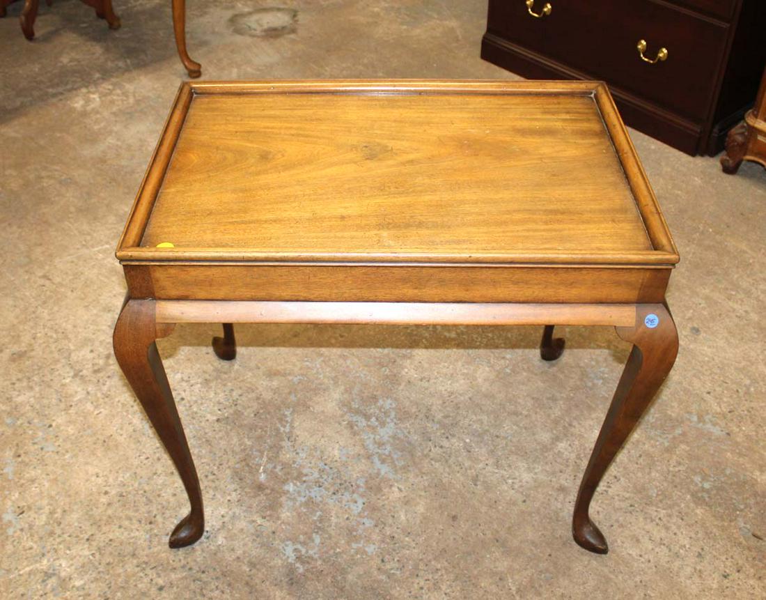 Vintage Kittinger Solid Mahogany Tea Table