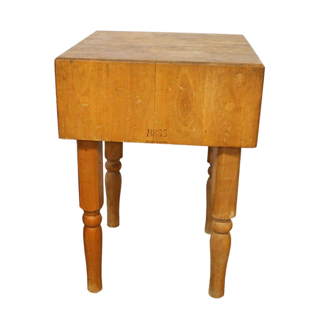 Nice Boos Butcher Block, Very Nice Size 24" W X 24" Approx. Height 34"