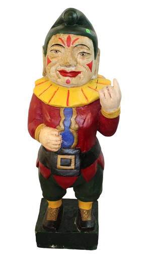 Cigar Store Wooden And Composition Jester