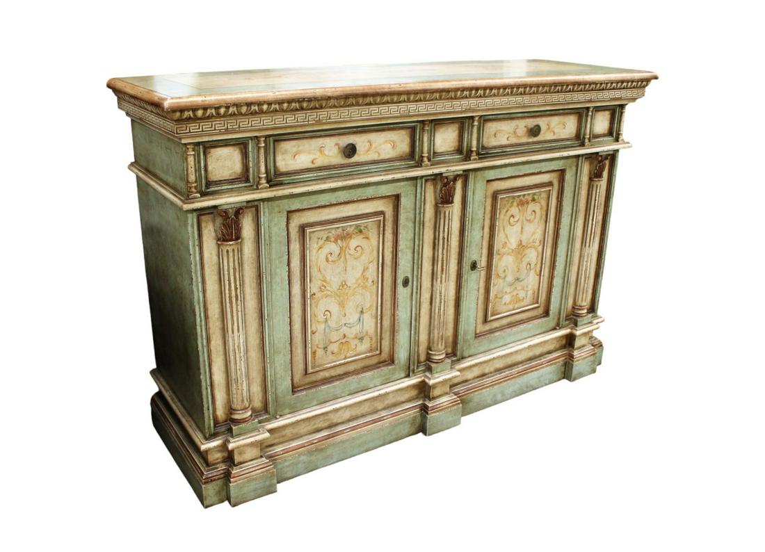 Turazza High End Italian Decorated Buffet Made In Italy, Paint ...