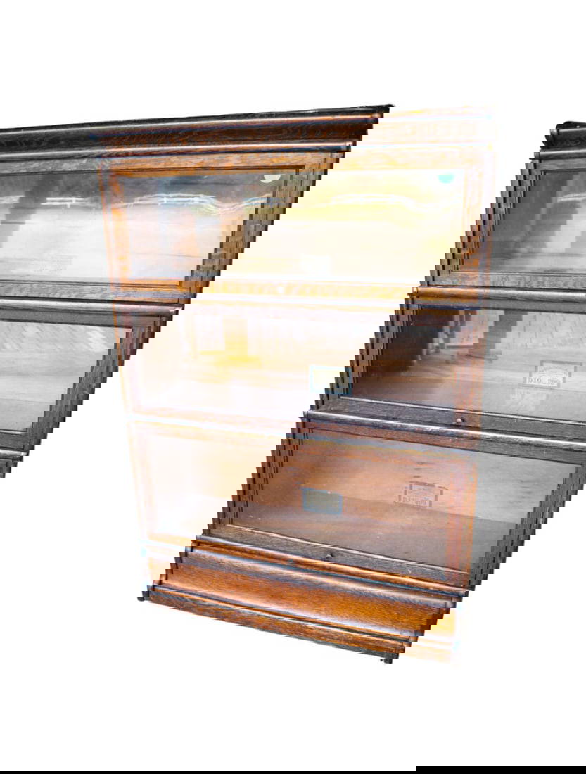 Globe Wernicke 3 Stack Barrister Bookcase, Antique, Match Numbers ...