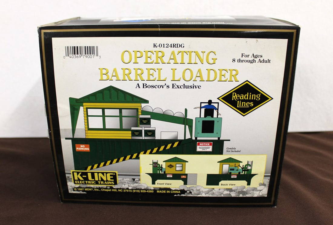 K-line Operating Barrel Loader K-0124rdg, Like New In Box Auction