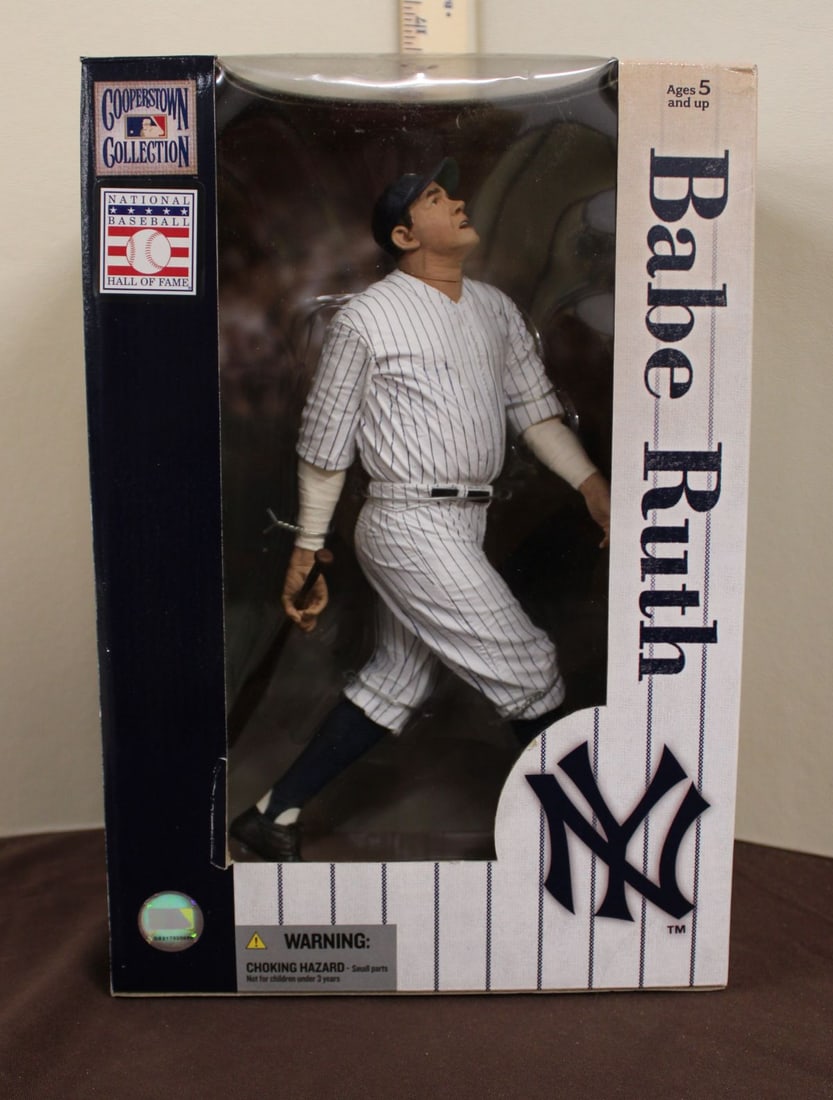 Babe Ruth Action Figure Coopers Town Collection By Mcfarlane Toys, New ...