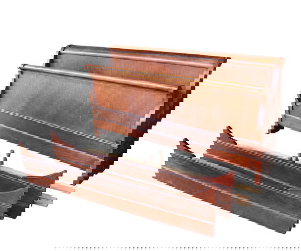 King Size Mahogany Sleigh Bed With Rails And Slats