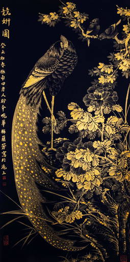 Chinese Pairting And Calligraphy, Phoenix