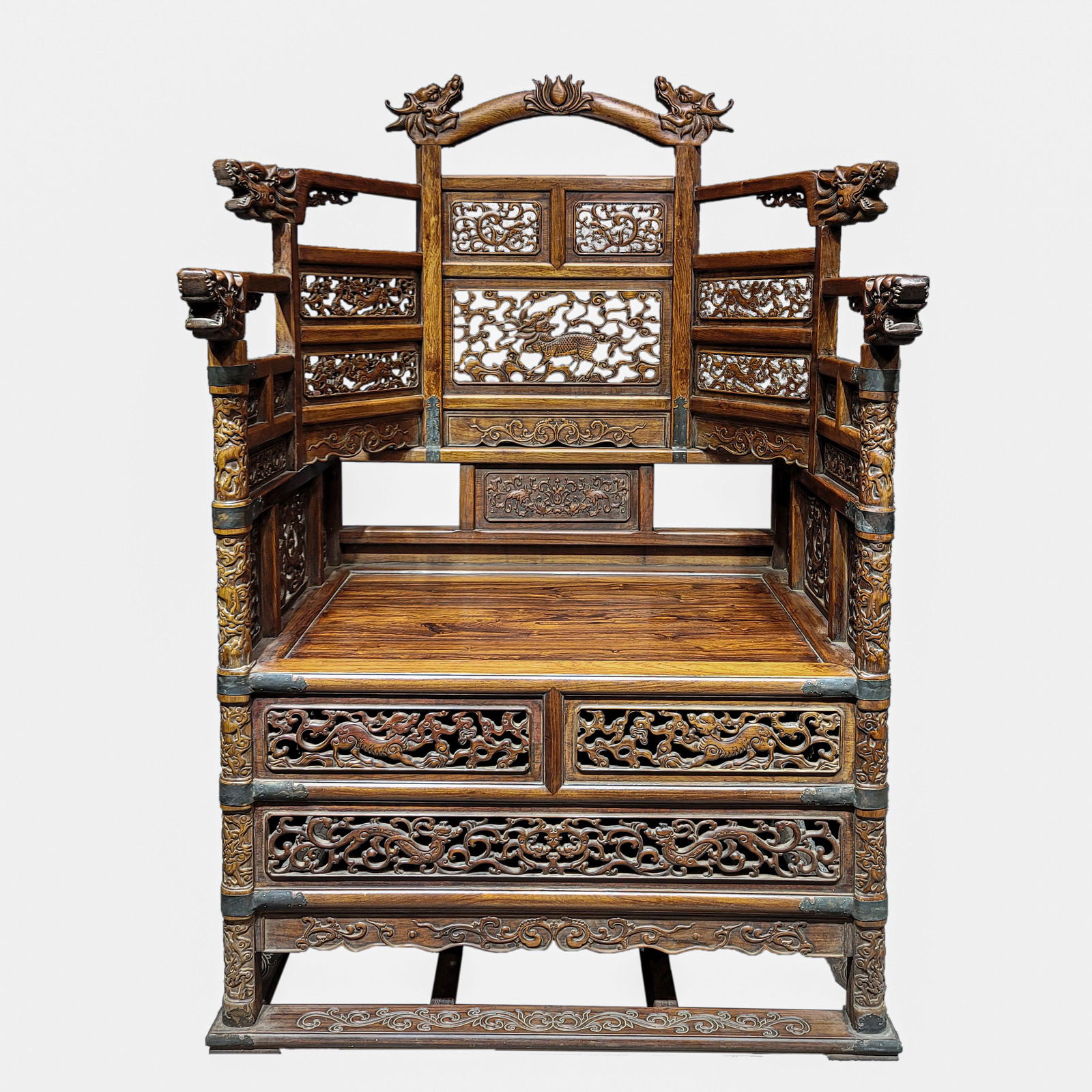 CHINESE HUANGHUALI DRAGON CHAIR, QING DYNASTY - Oct 04, 2022 | Castle ...
