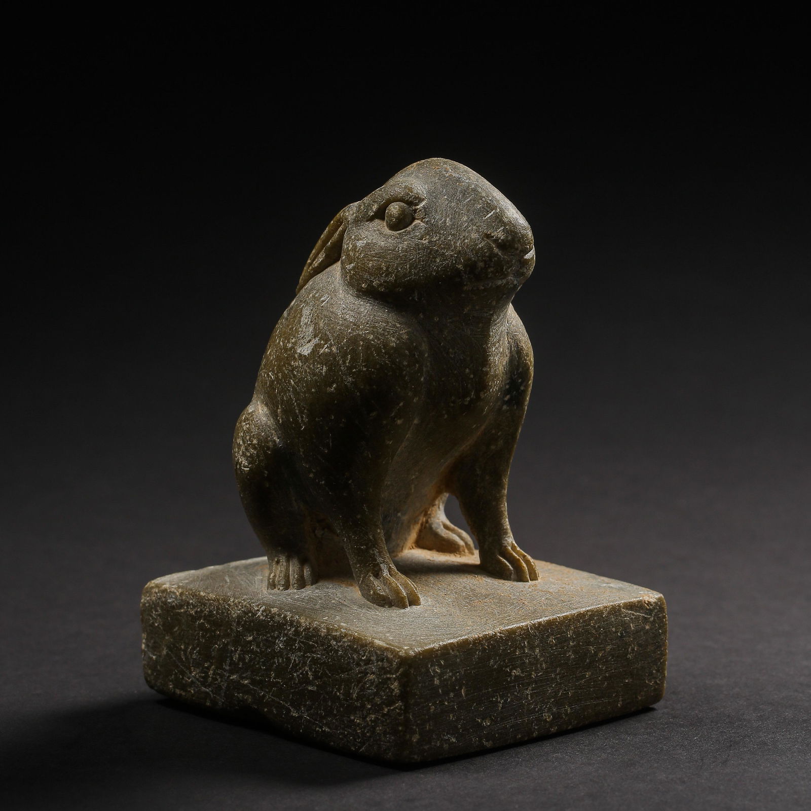 Chinese Tang Dynasty Bluestone Rabbit