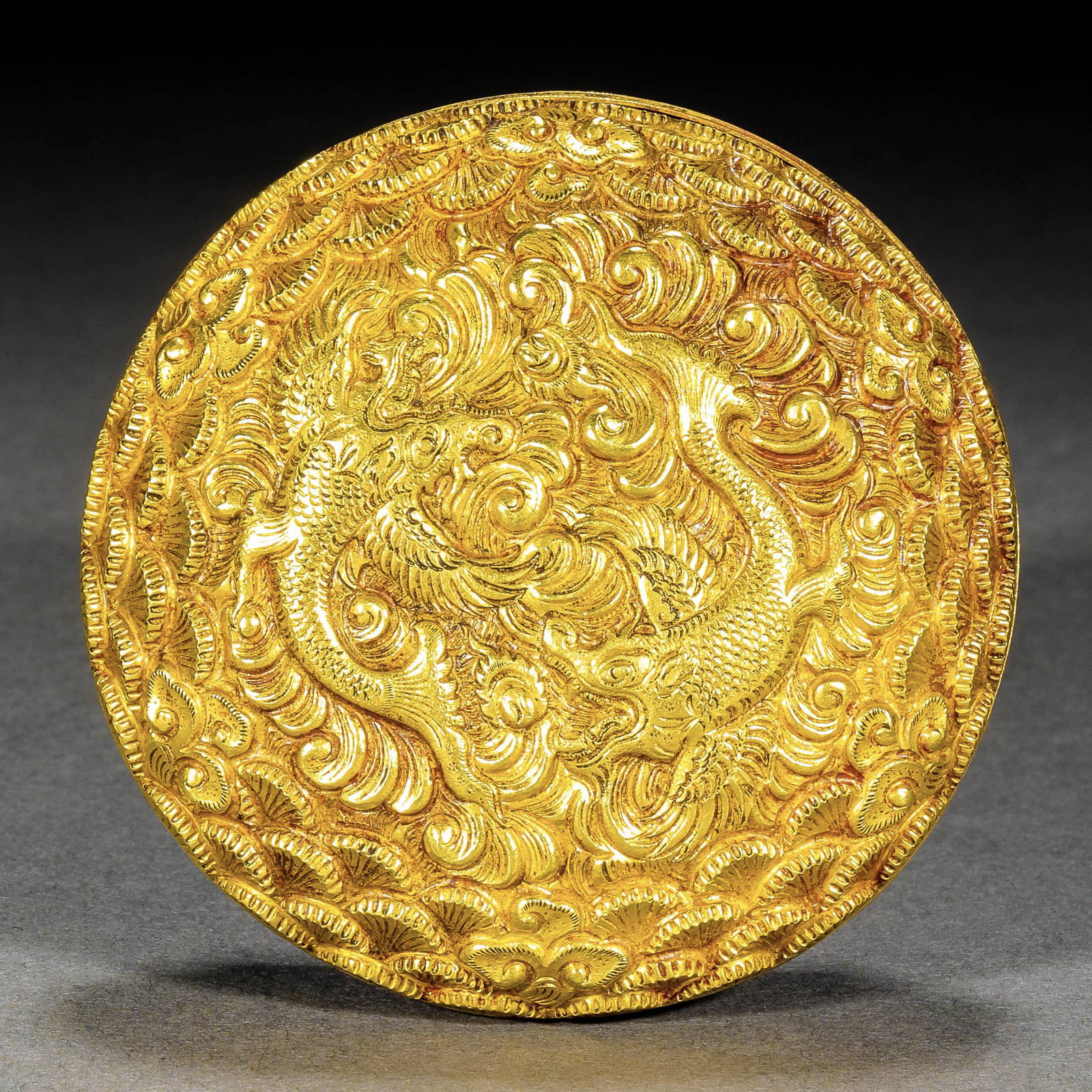 Pre-ming Dynasty Gold Animal Pattern Box Auction