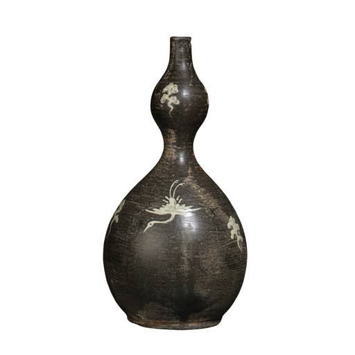 Korean Koryo Celadon Flower Pattern Gourd Vase