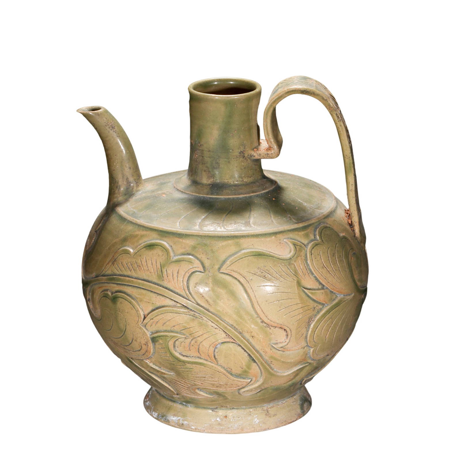 China's Late Tang Dynasty And Five Dynasties Yaozhou Kiln Carved Floral ...