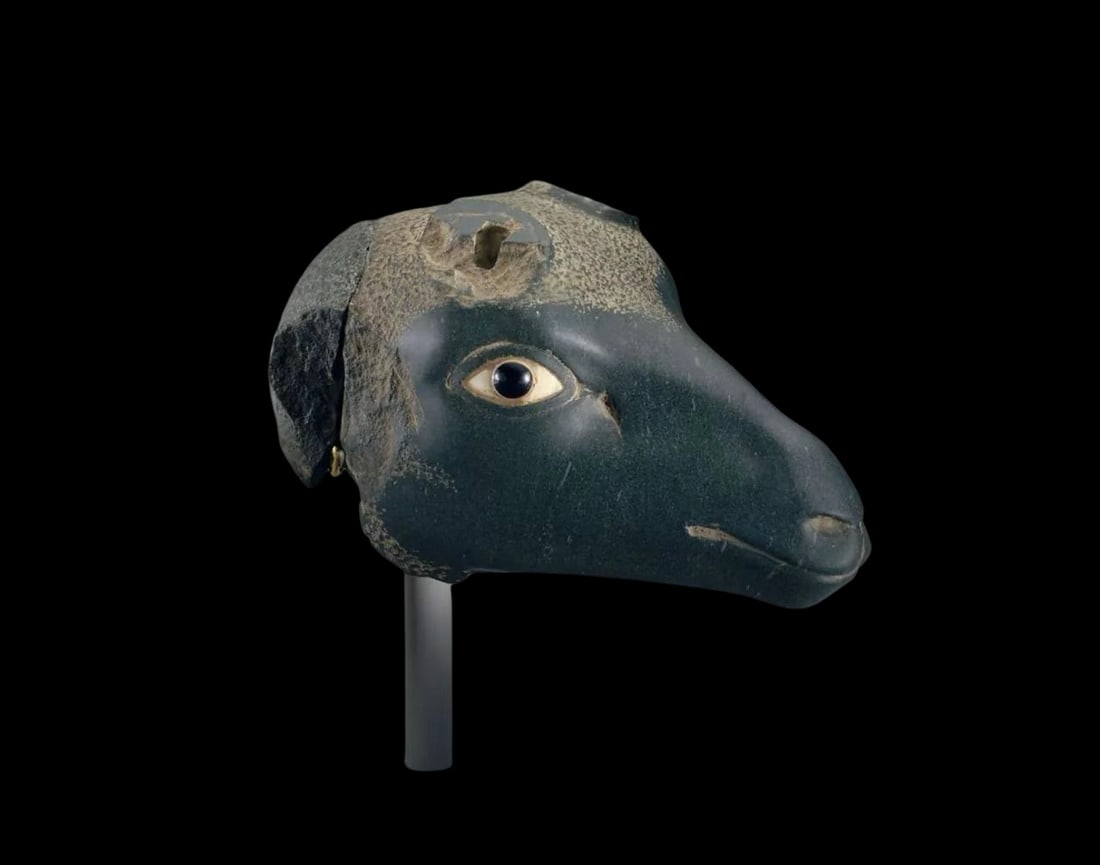 Egyptian Stone Antelope Head From The 5th Century Bc Auction