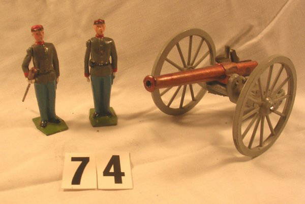 Britains Confederate Artillery Toy Soldiers