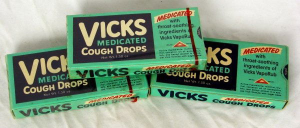291: 3 Nos Vintage Packs Vicks Cough Drops - Nov 01, 2008 | Classic ...