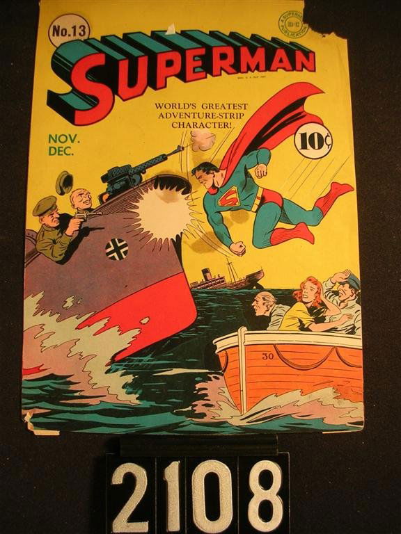 Superman Dc Comics No.13 Promotional Poster Cover