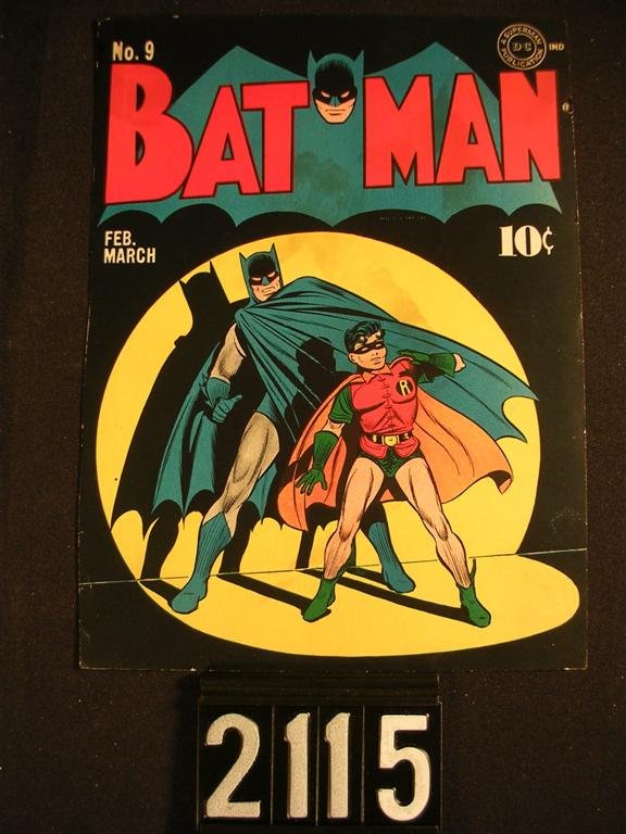 2115: Batman No. 9 c.1942 Comic Book Cover DC - Nov 22, 2008 | Classic ...
