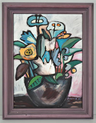 Fridrun Scheiner (*1939, Lindau) Flower Still Life,