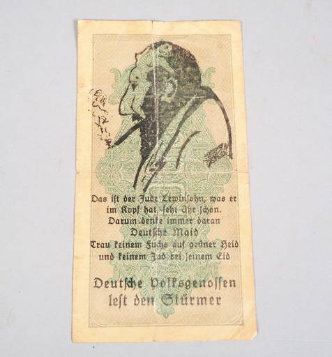 Propaganda Banknote 1000 Mark From 1922 Version With "stürmer ...
