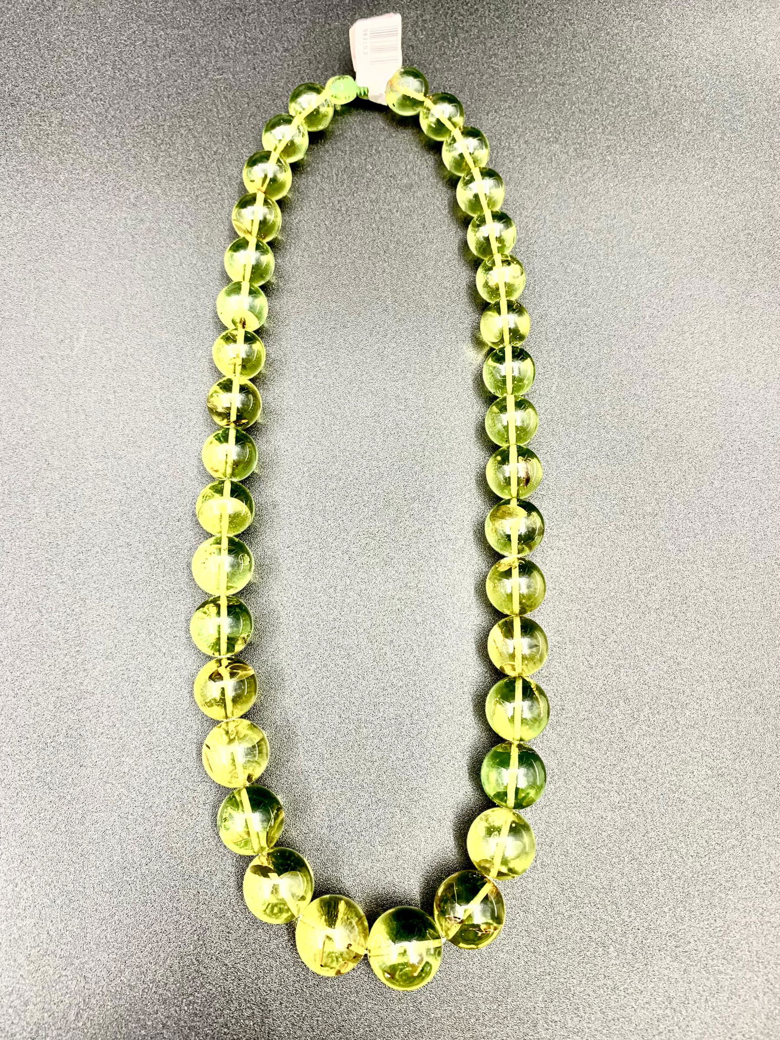 Almashite (green Amber) Made In Lt Necklaces