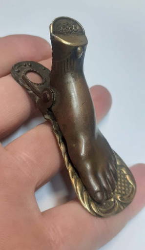 RAREST & UNIQUE ! Victorian brass paper clip foot (#0018) on Oct 28 ...