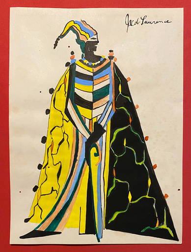 Jacob Lawrence Drawing (in The Style Of)