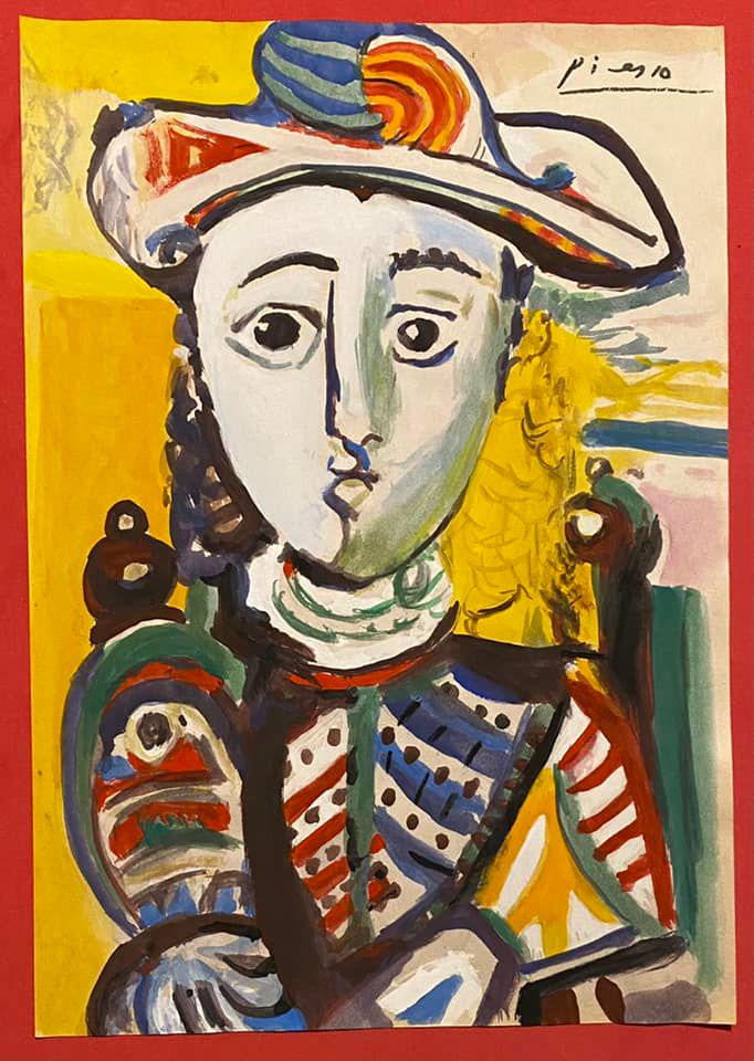 Pablo Picasso (in The Style Of) Gouache On Paper