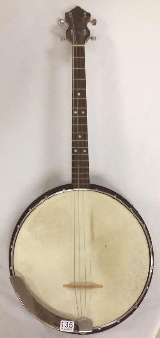 Elton 4 String Banjo With Resonator Back