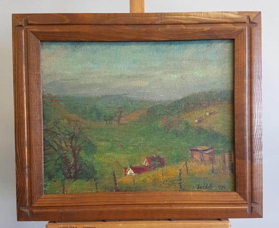 Ada Wolfe Framed Signed & Dated 1936 Oil On Board