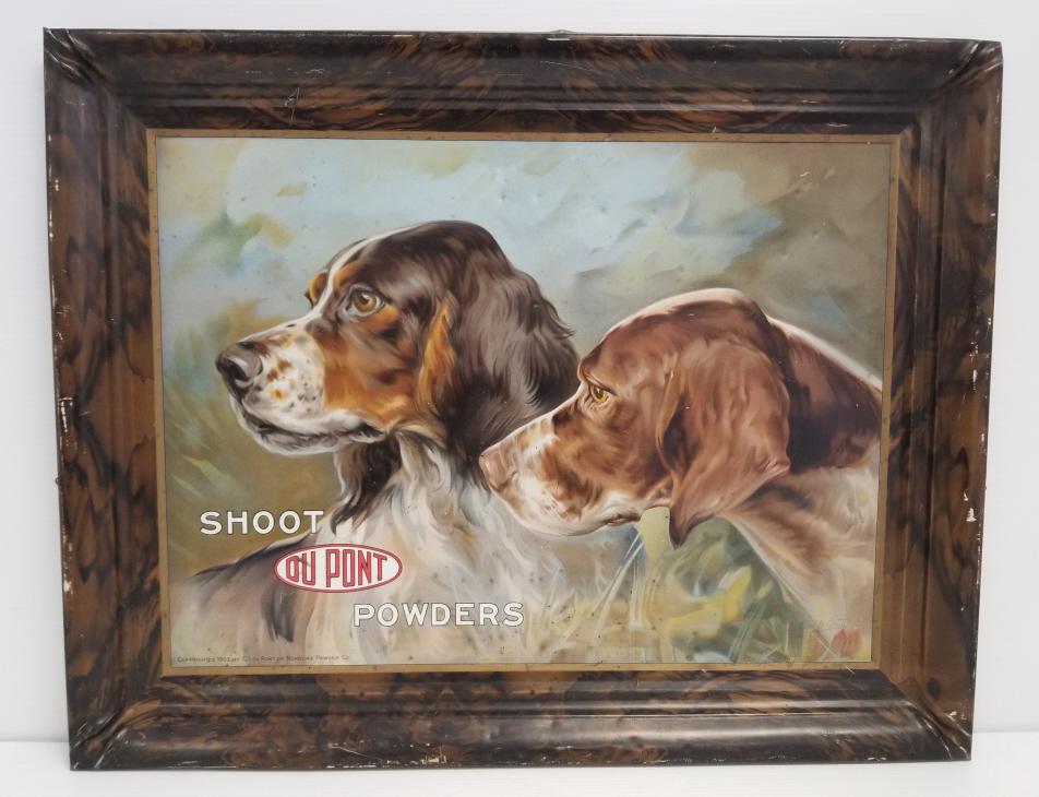 Dupont Powders Self Framed Metal Advertising Sign Dated 1903 Signed Edm ...