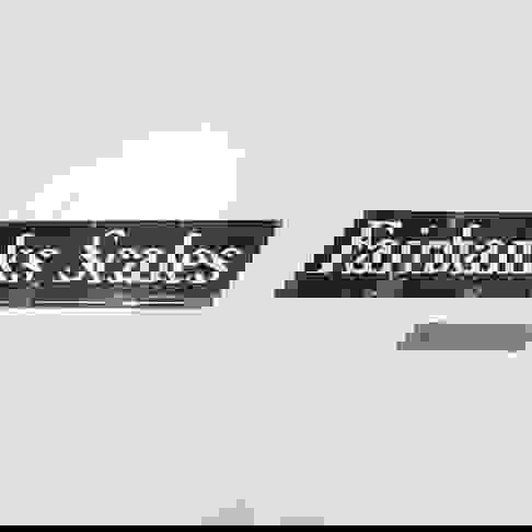 2 Fairbanks Advertising Signs Including Single Sided Porcelain 9" X 45 ...