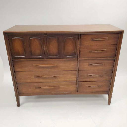 Broyhill Premier Emphasis Walnut Gentleman's Chest With 8 Drawers & 2 ...