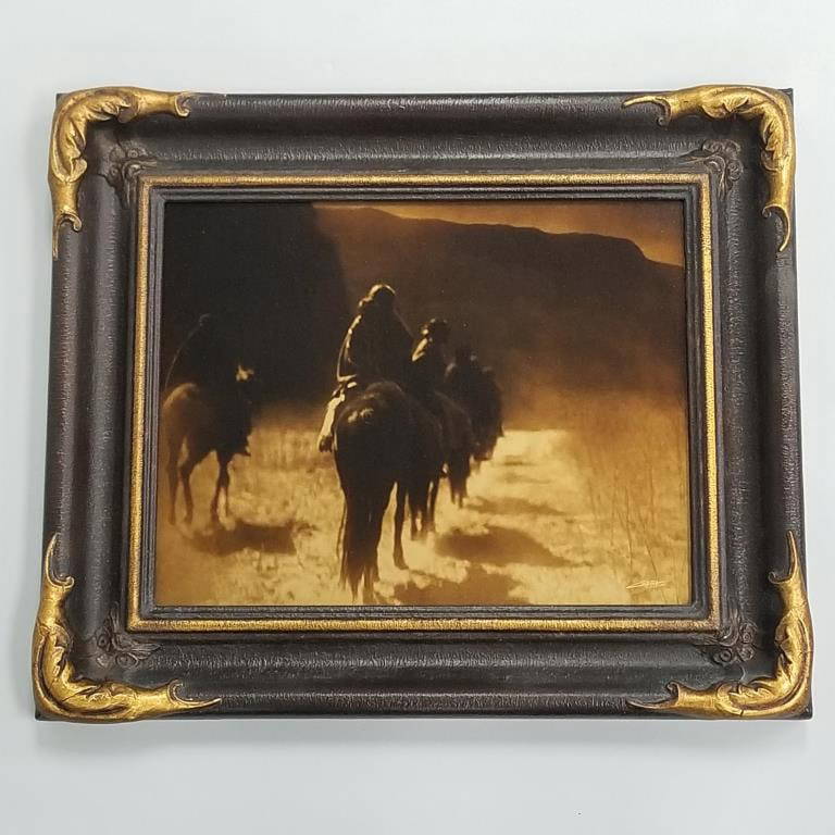 Edward S. Curtis Centennial Edition Framed Contemporary Gold Tone By ...