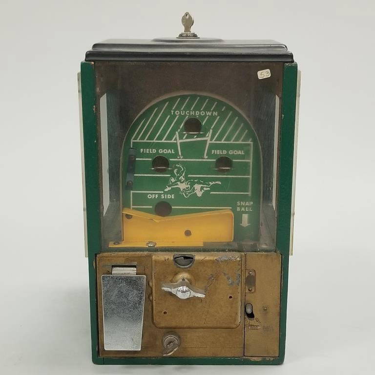 Victor Coin-op Football Trade Stimulator, C. 1940 With Key 14" High X 9 ...