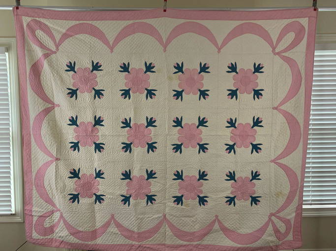 Antique "ohio Rose" Quilt