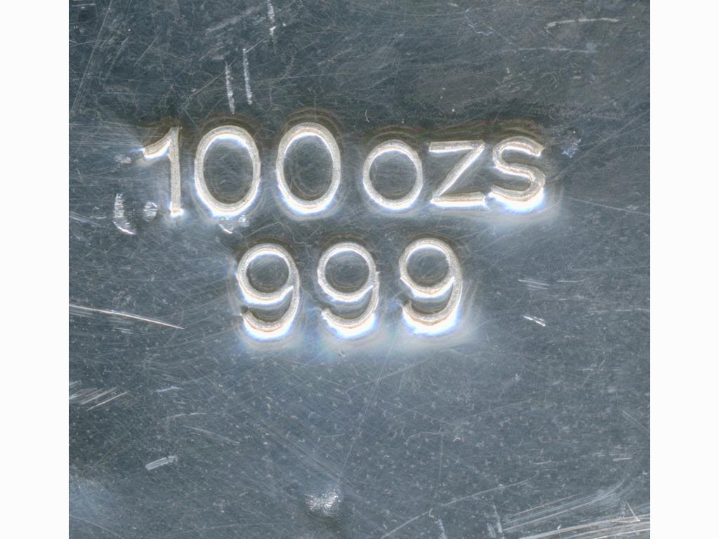 100 Troy Ounce Pure Silver Bullion Block