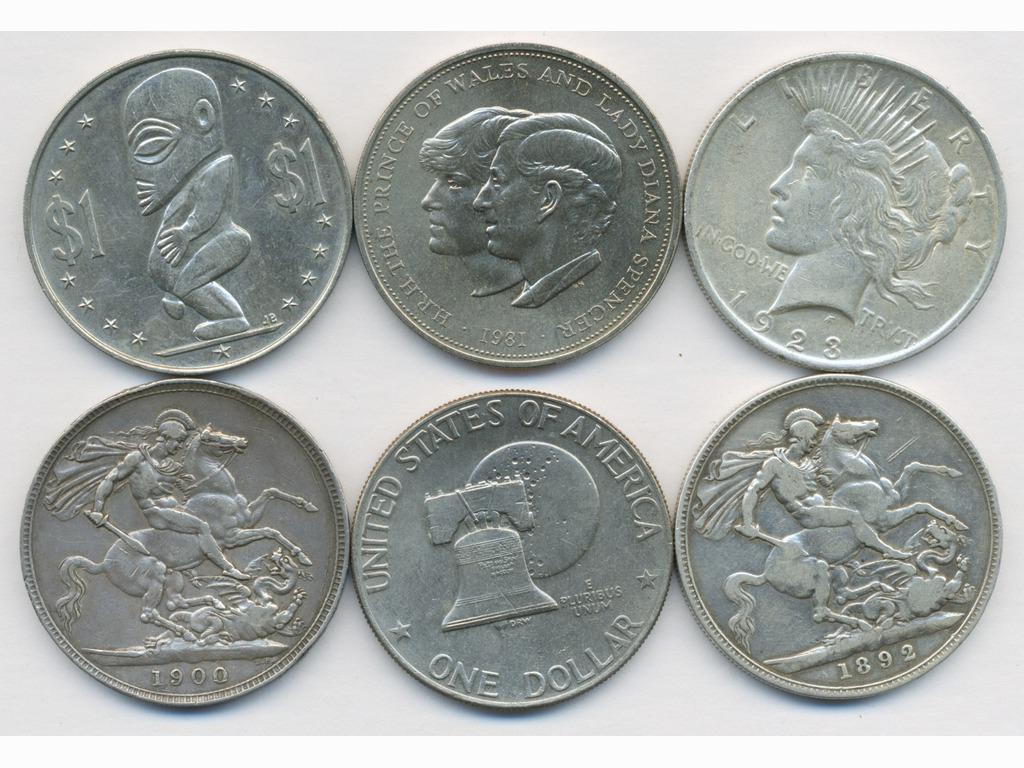 Six (6) World Coins