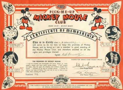 Disney Mickey Mouse Bbfc Certificates