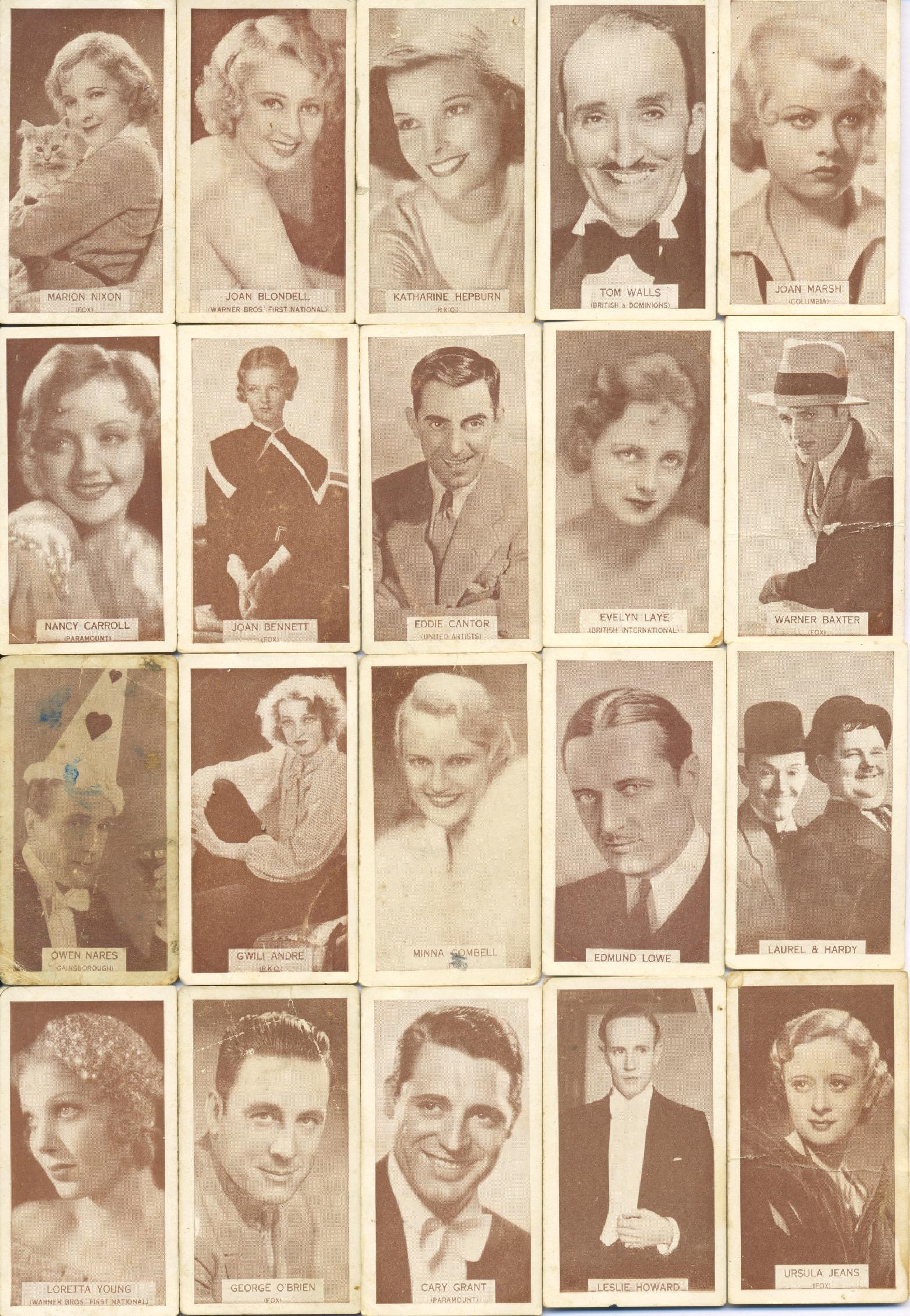 1930s Celebrity Cigarette Cards (40)