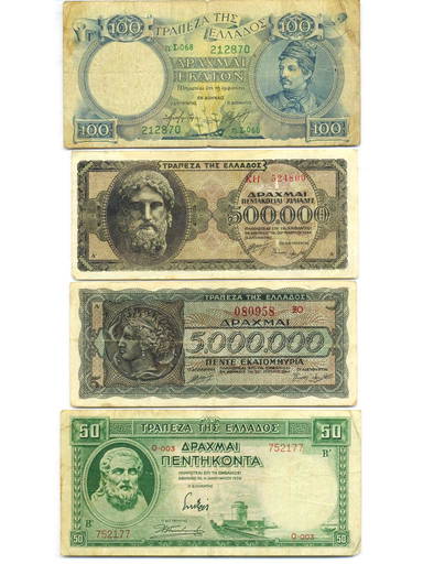 Nine (9) Greek Notes