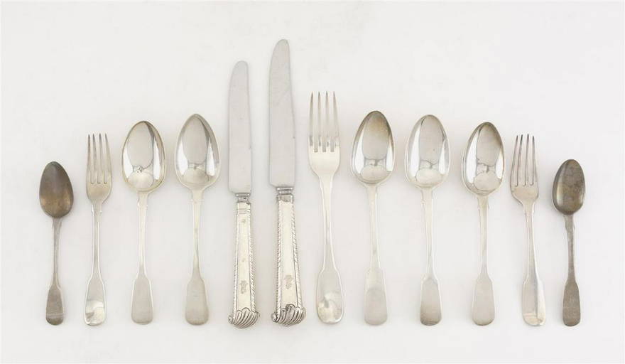 ASSEMBLED ENGLISH FIDDLEBACK STERLING SILVER FLATWARE - Feb 07, 2020 ...