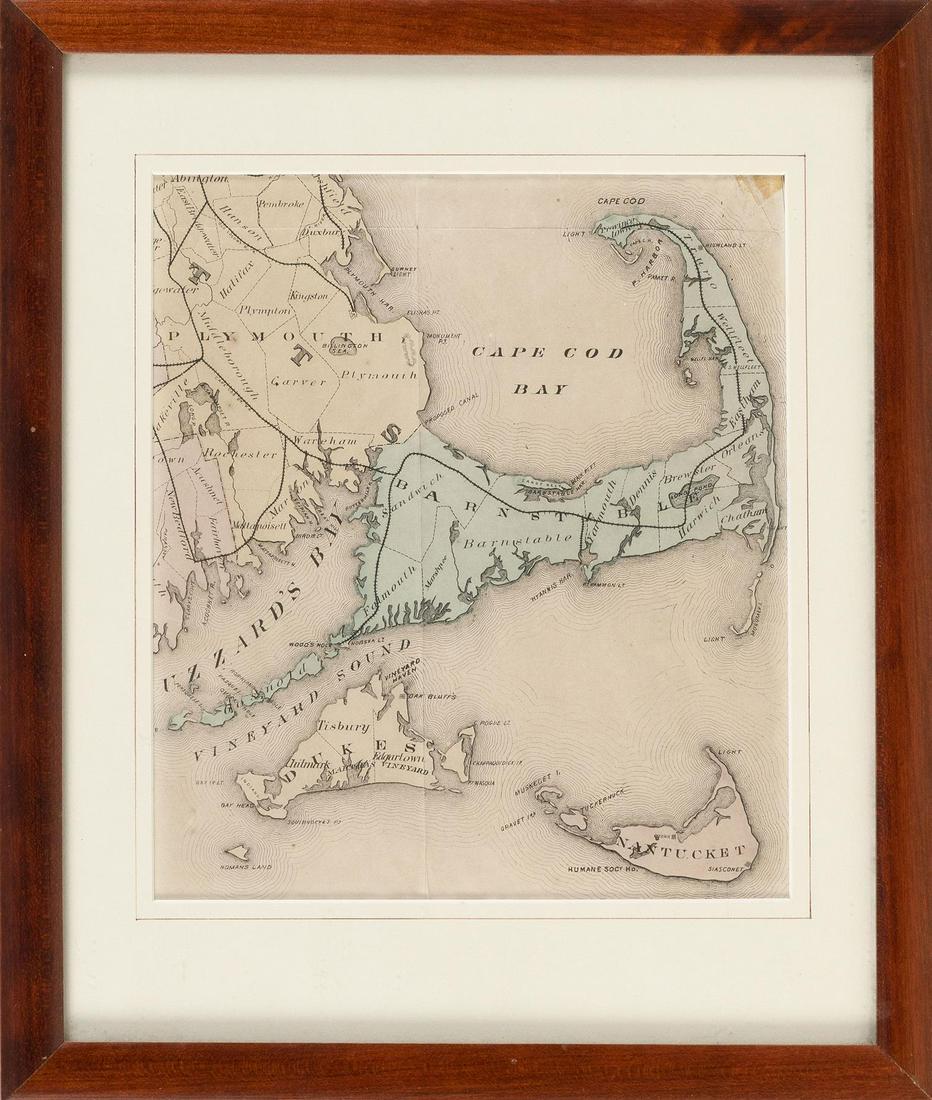 Map Of Cape Cod Includes Nantucket And Martha's
