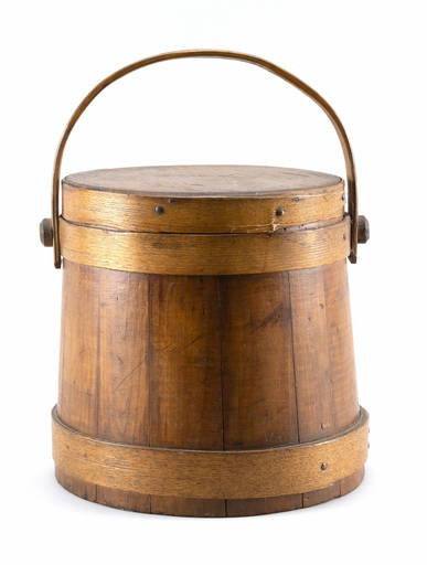 Covered Firkin Hingham, Massachusetts, 19th Century