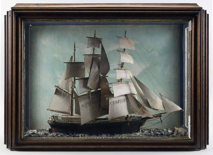 SHADOW BOX MODEL OF A RIGGED SHIP 19th Century Shadow - Apr 30, 2021 ...