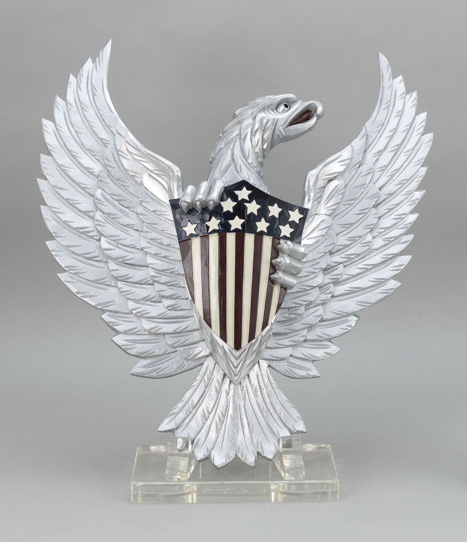 CARVED AND PAINTED WOODEN EAGLE PLAQUE Late 19th/Early - Apr 30, 2021 ...